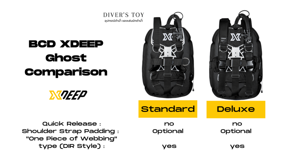 BCD Wing Xdeep Ghost บีซีดี เบาๆ เหมาะกับการพกพา - Diver's Toy